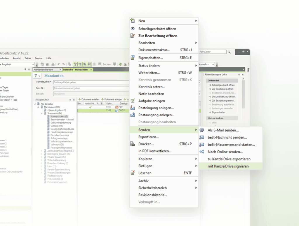 Schnittstelle zu Ihrem DATEV-DMS | KanzleiDrive