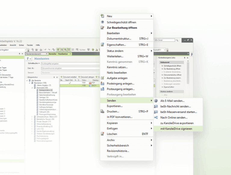 Schnittstelle zu Ihrem DATEV-DMS | KanzleiDrive